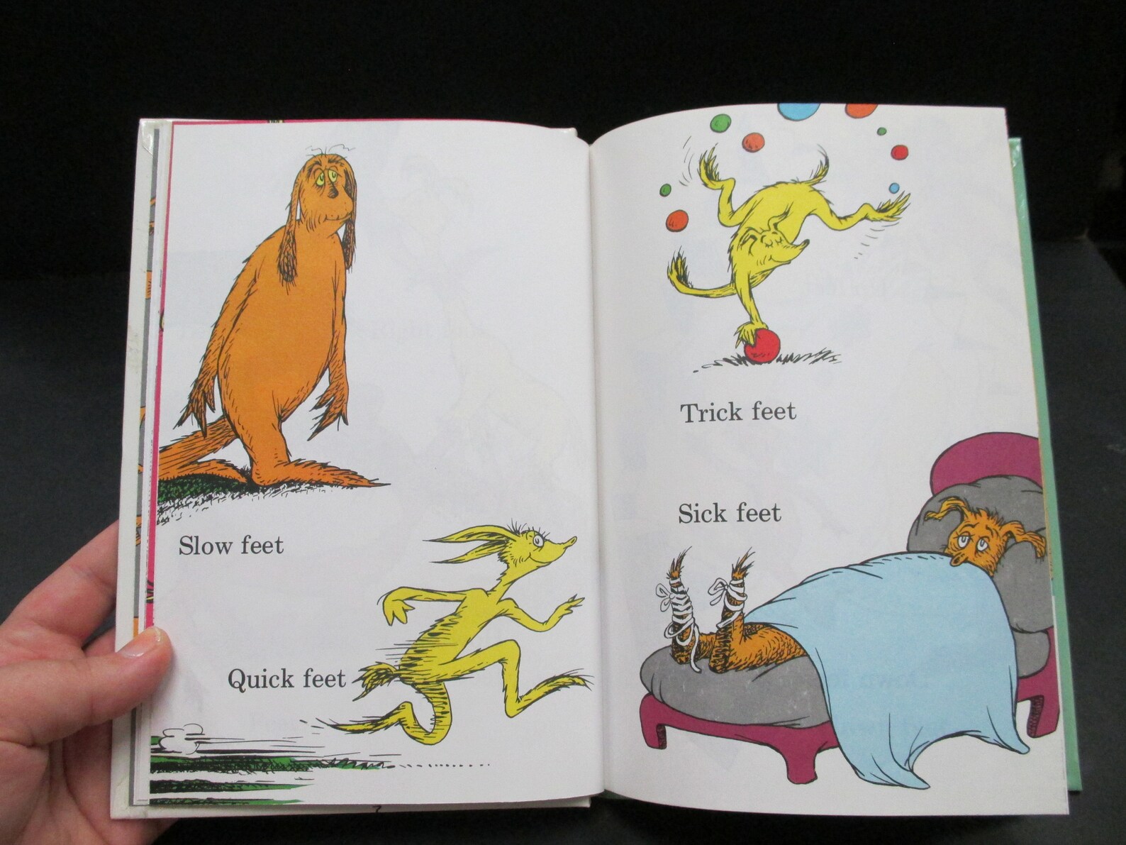 The Foot Book by Dr. Seuss, Vintage Hardcover Book, Beginning Beginner ...