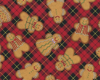 Gingerbread Fabric Gingerbread Dreams Tan by Heatherdutton Winter ...