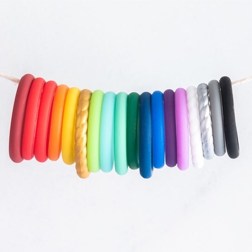 Stackable Silicone Rings Create Your Own Set and Color Scheme - Etsy
