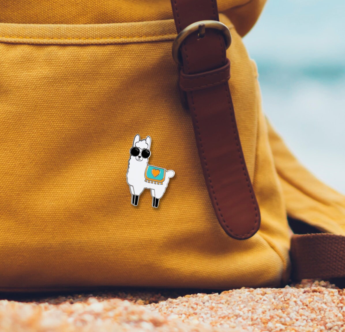 Llama Tell You Enamel Pin on Mini Card Friendship Love Social | Etsy