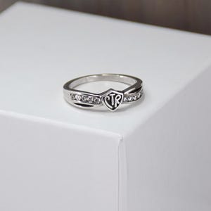 Bow Antiqued CTR Ring Choose the Right - Sterling Silver - Etsy
