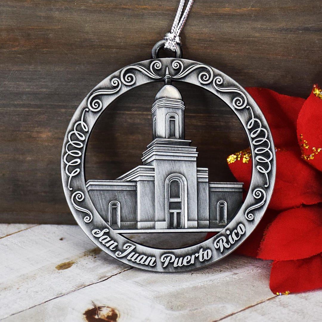 San Juan Puerto Rico Temple Christmas Ornament - Engraveable - Latter ...