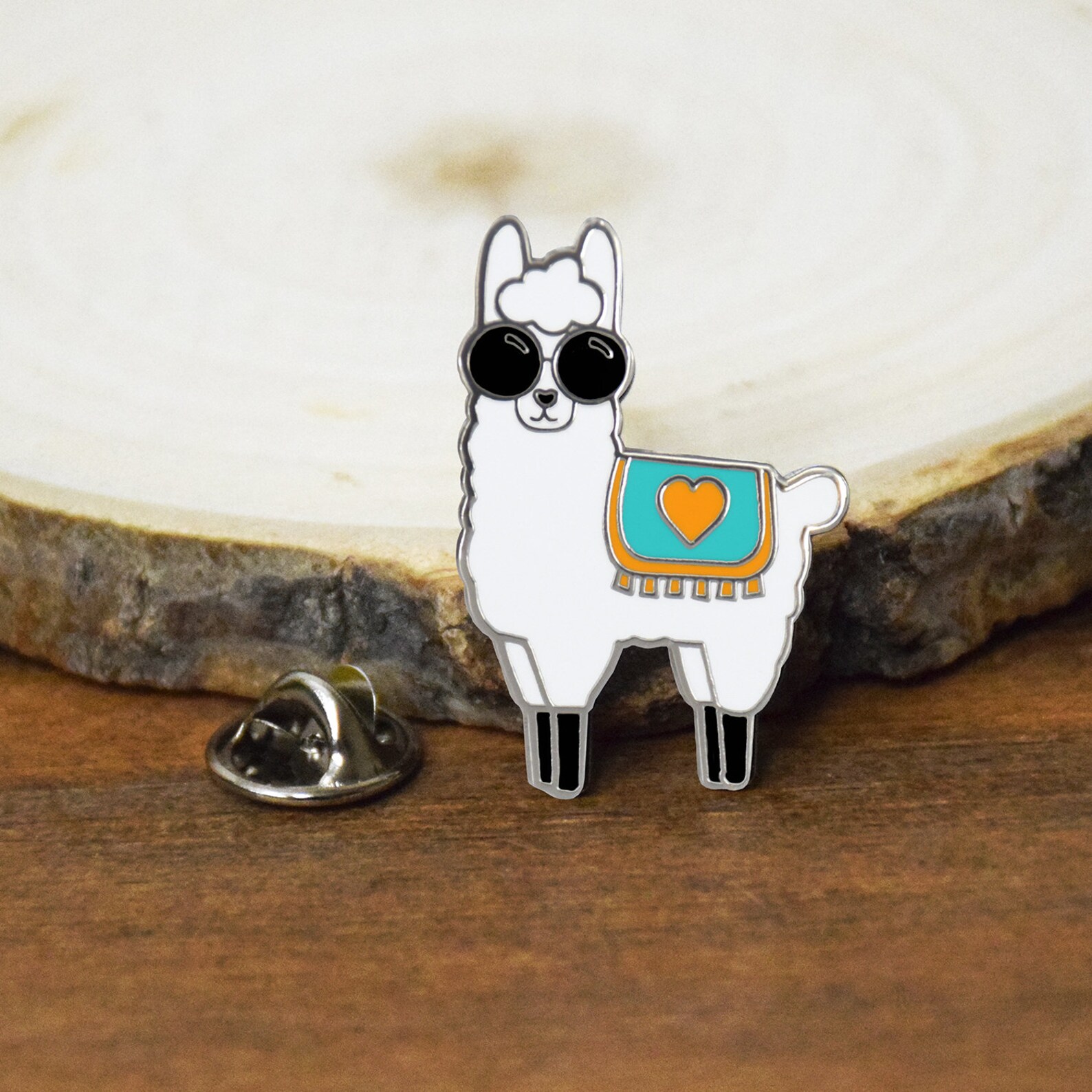 Llama Tell You Enamel Pin on Mini Card Friendship Love Social | Etsy