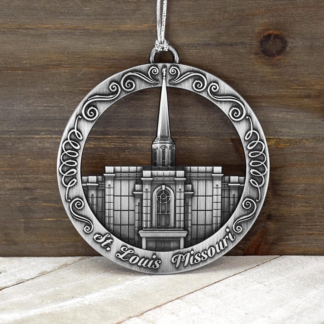 Saint Louis Missouri - St. Louis Christmas Ornament - Engraveable ...