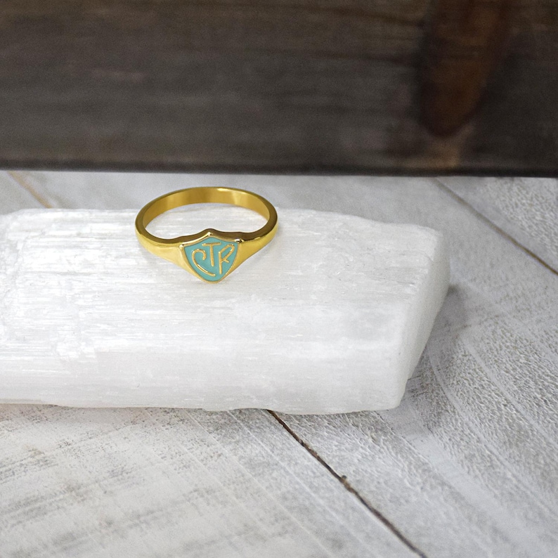Mint Shield CTR Ring - Gold Finish Stainless Steel Choose the Right CTR ...