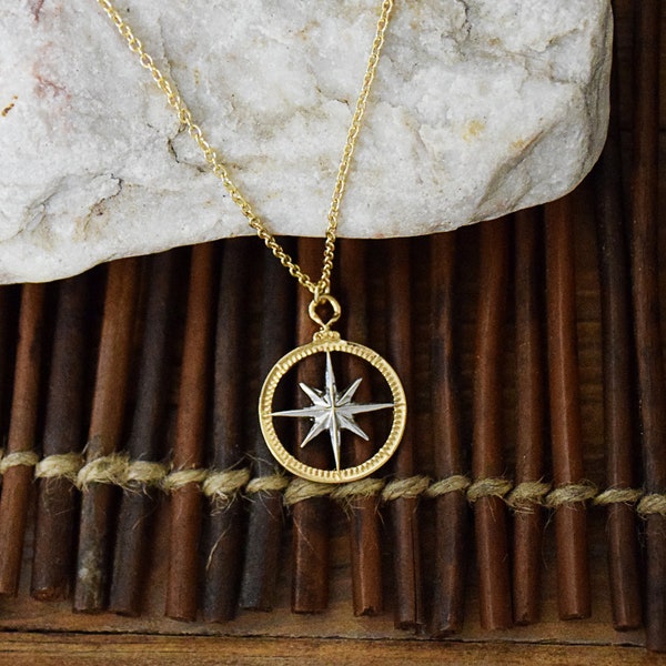 Compass Necklace - Etsy