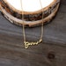 Jesus Script Necklace Live for Christ Religious Jewelry Gold Finish ...