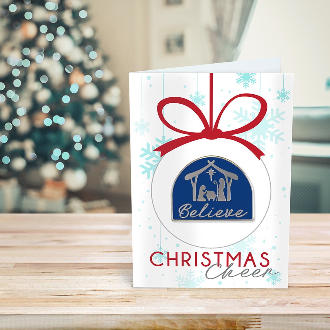 Believe Nativity Enamel Pin Christ Child Baby Jesus | Etsy