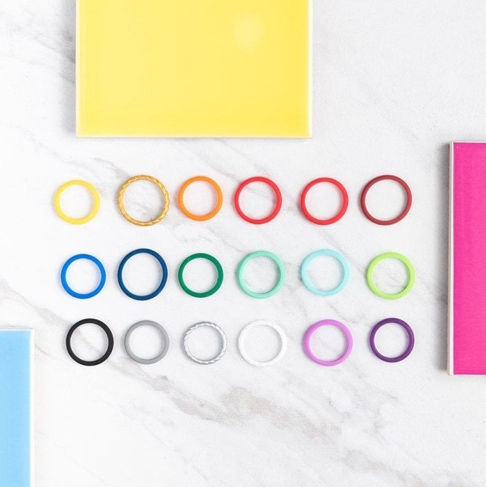 3 Pack of Stackable Silicone Rings Create Your Own Set and - Etsy