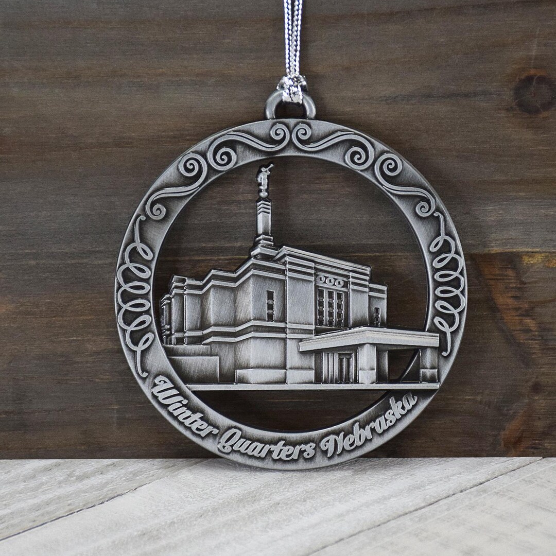 Winter Quarters Nebraska Temple Christmas Ornament - Engraveable ...