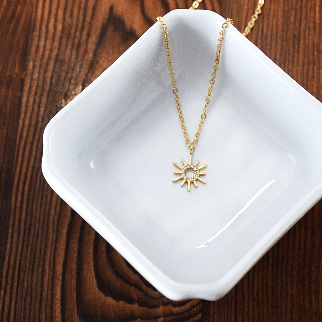 Dainty Sun Necklace Face the Sun Necklace Bold Sun Necklace Charm With ...
