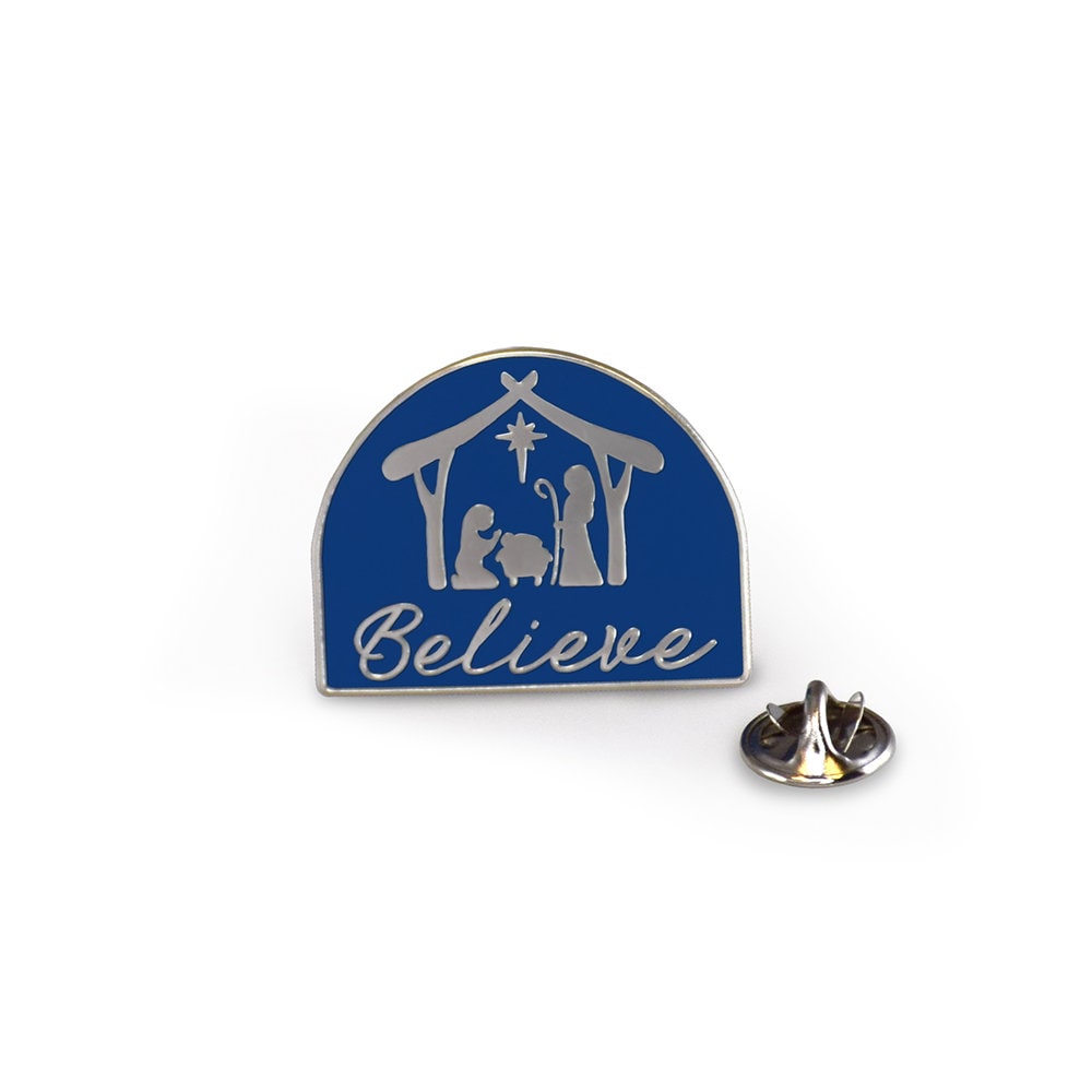 Believe Nativity Enamel Pin Christ Child Baby Jesus | Etsy