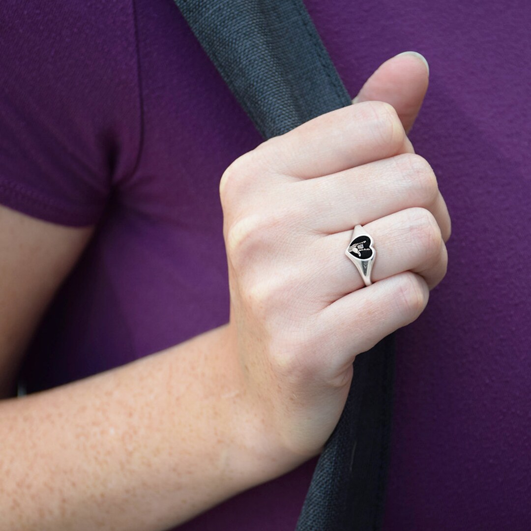 I Love You Sign Language ASL Ring Sterling Silver - Etsy