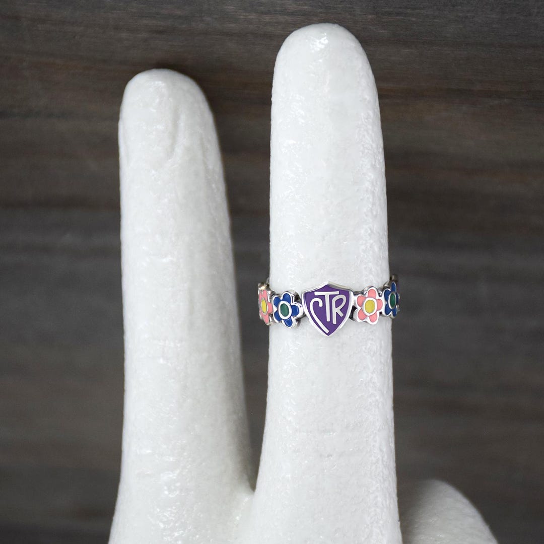 Flower Petal CTR Ring - Sterling Silver Choose the Right CTR - Latter ...