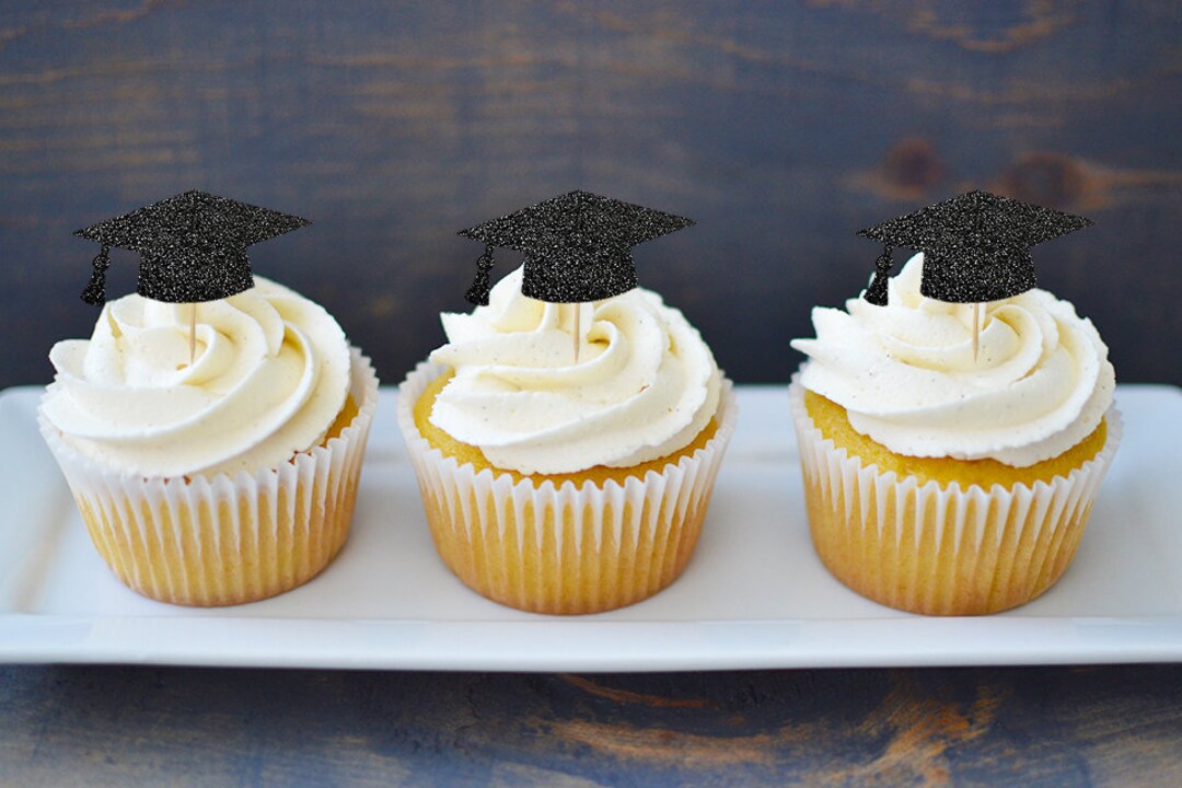 Graduation Cap Cupcake Toppers - Etsy