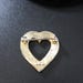 Vintage Estate Gold Tone Open Heart Pin Brooch With Red Enamel - Etsy