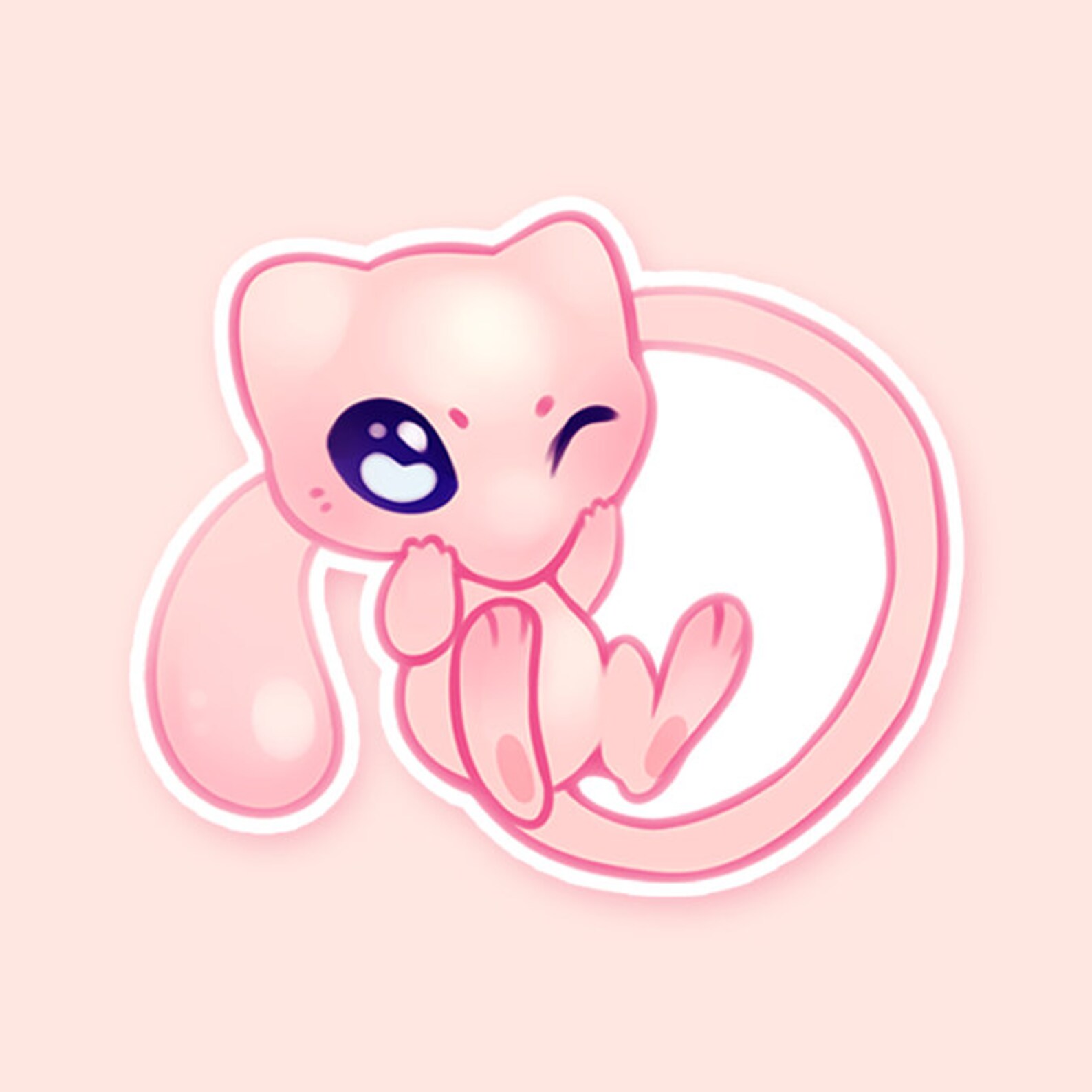 3 Mew Pokemon Sticker FREE Shipping | Etsy