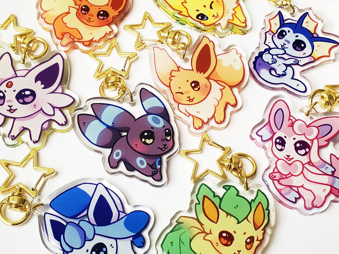 Pokemon Eeveelution 2 Double-sided Acrylic Charm Keychain - Etsy