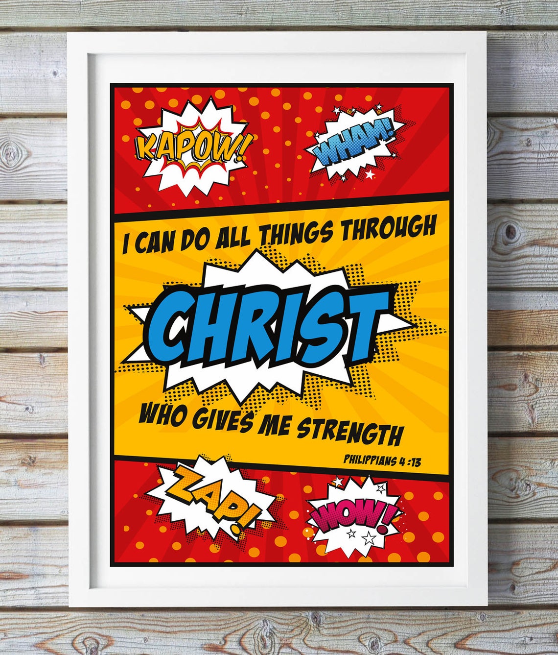 Superhero Bible Art Kids Bible Verse Printable Bible Verses | Etsy