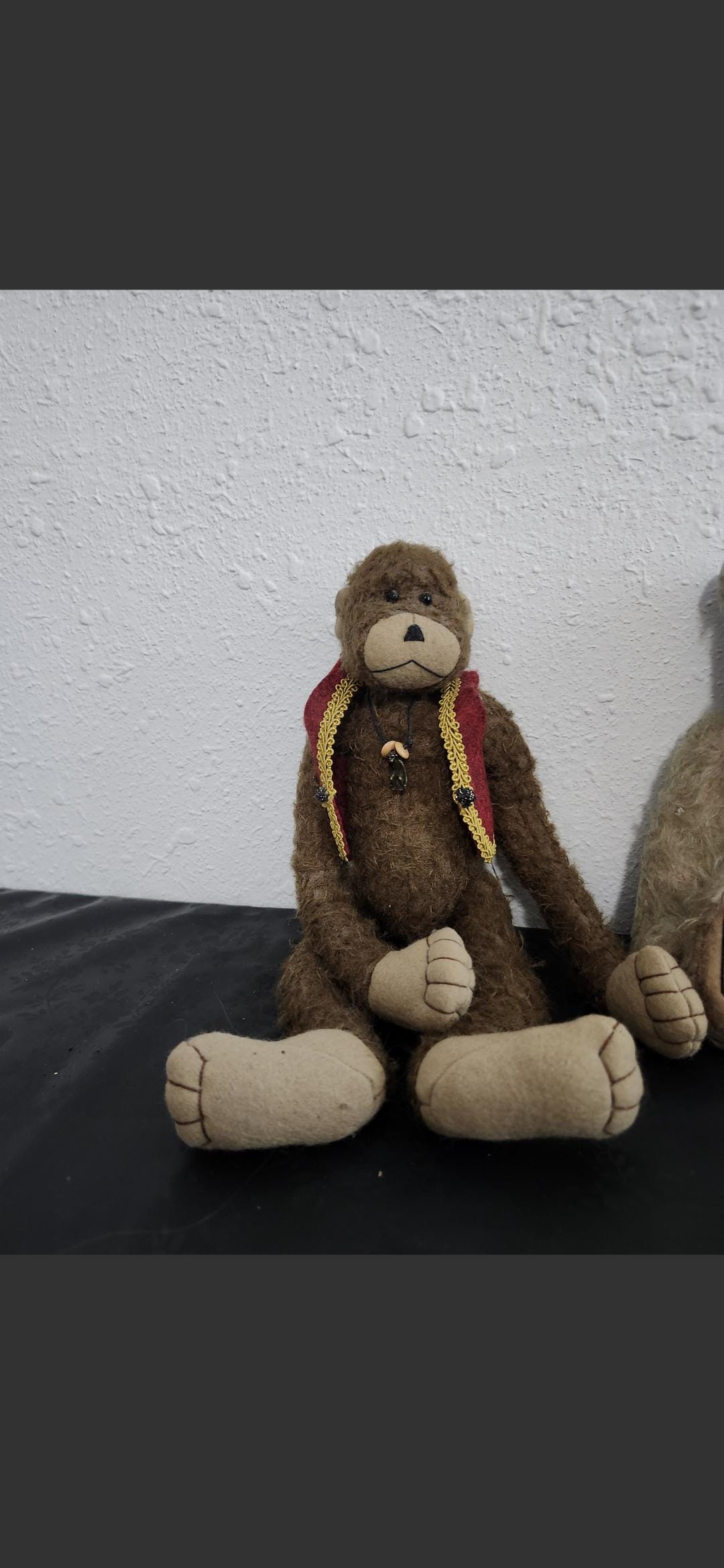 Antique Vintage "style" Handmade Monkey 19th Century Mohair Style - Etsy