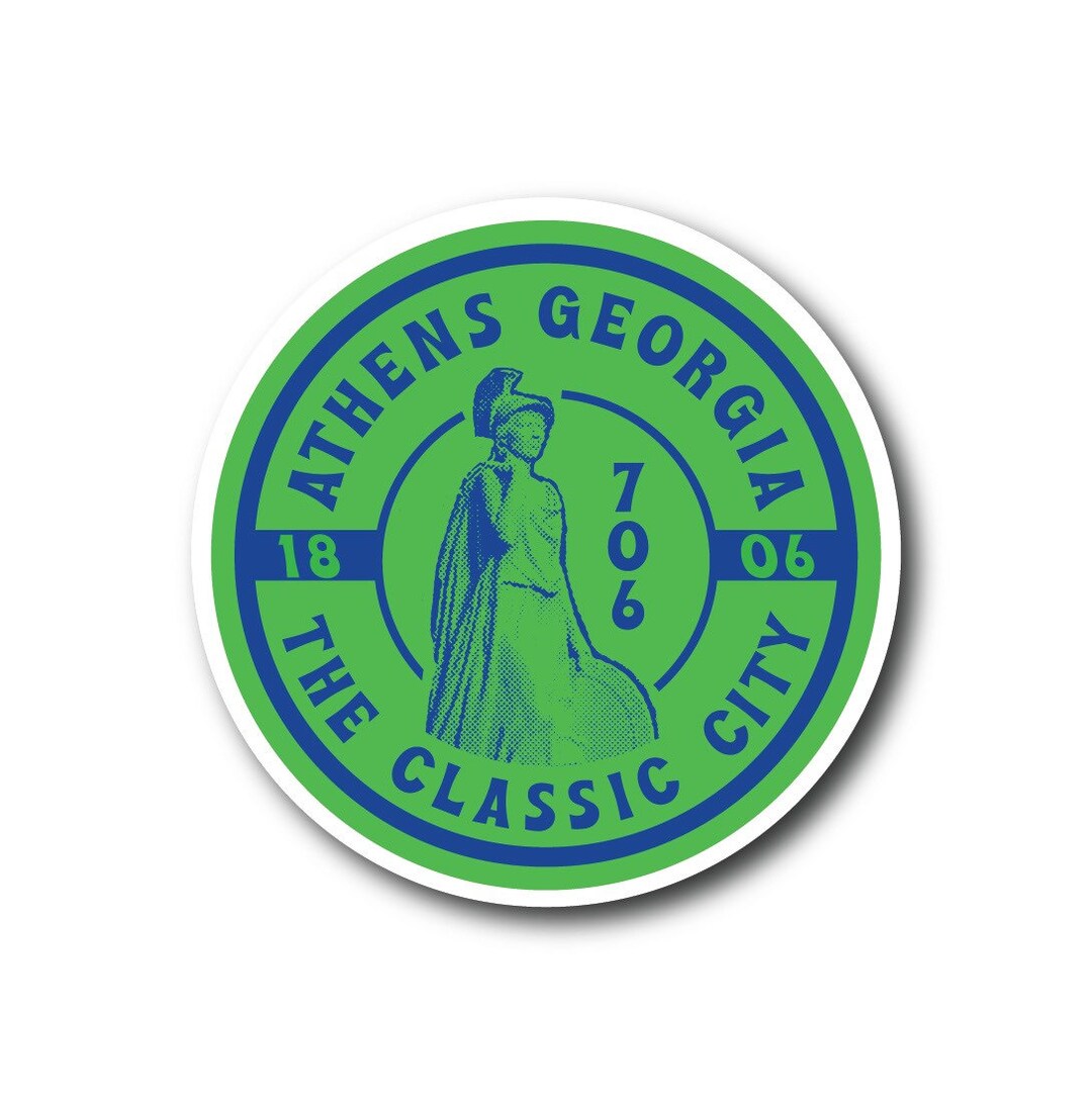 Athens Georgia Sticker | Georgia Decal | Laptop Sticker | Georgia ...