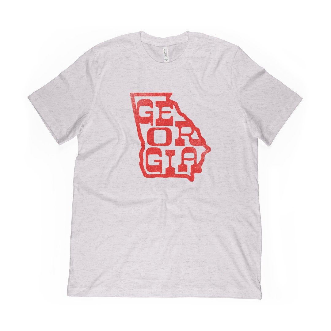 T-shirt avec logo de l'État de Géorgie Cadeau pour géorgien - Etsy France