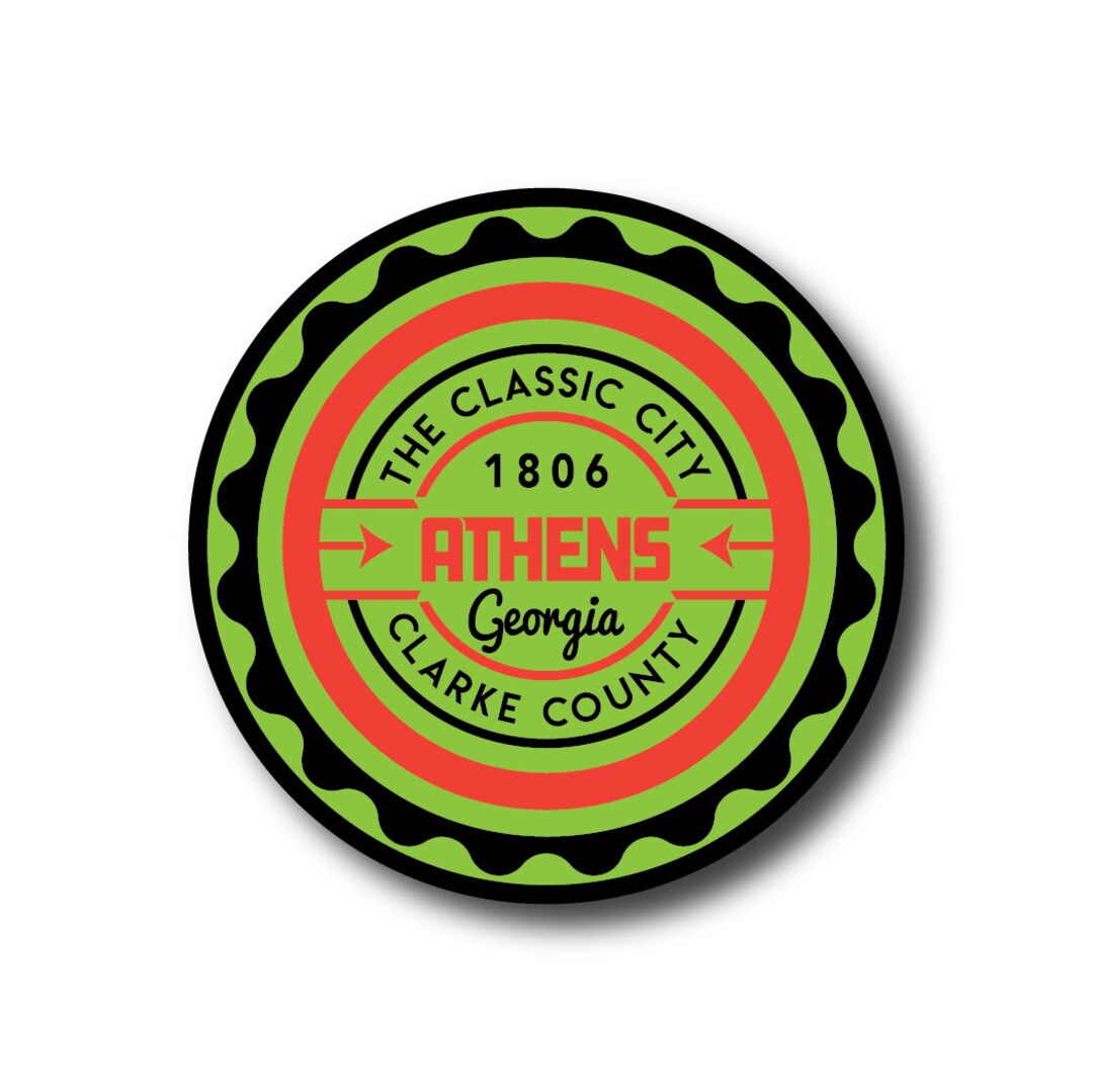 Athens Georgia Sticker Laptop Decal Laptop Sticker Athens Georgia Decal ...