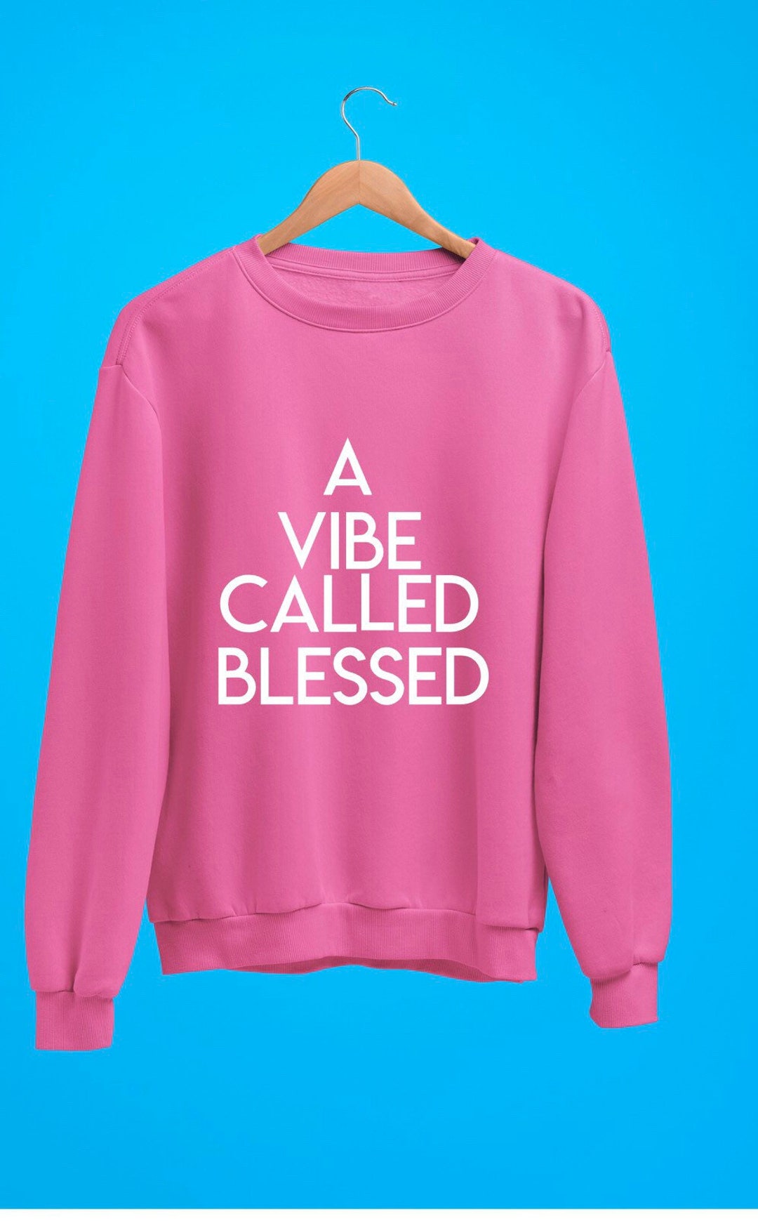 A Vibe Called Blessed Sweatshirt : Faith. Christian. Spiritual. Pink - Etsy
