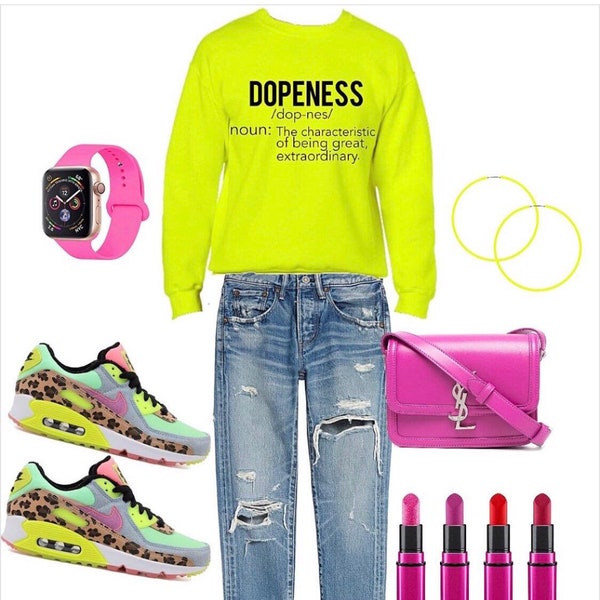 Neon Sweatshirt - Etsy