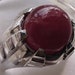 4 Ct Cabochon RUBY Mens Ring Real Afghani Ruby Ring 925 - Etsy