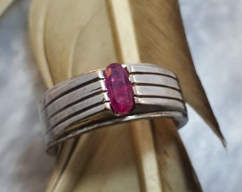 Mens Antique Ruby Ring - Etsy