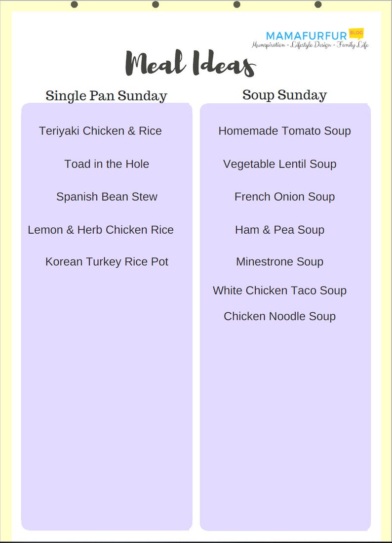 Family Meal Planning & Recipe Guide With Shopping Lists: Budgeting ...