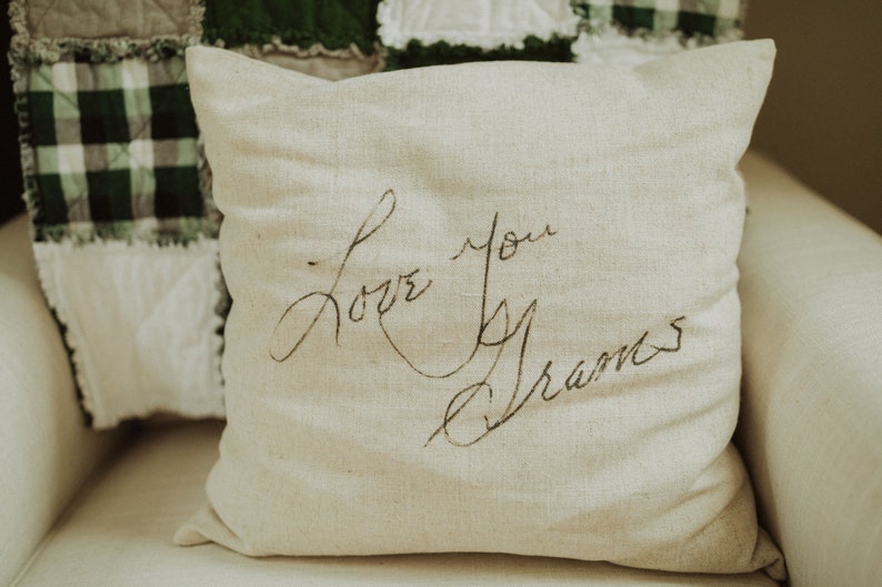Custom Throw Pillow Personalized Love Note Accent Pillow - Etsy