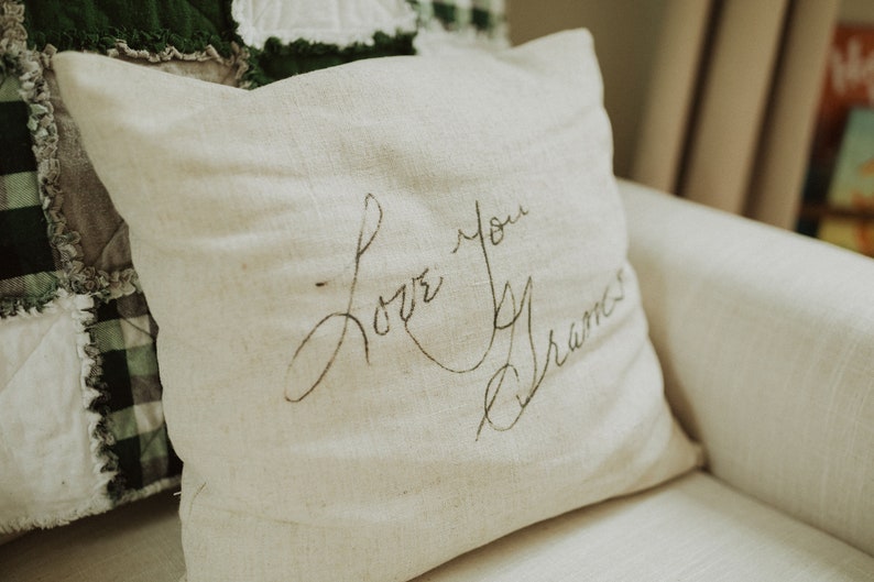 Custom Throw Pillow Personalized Love Note Accent Pillow - Etsy