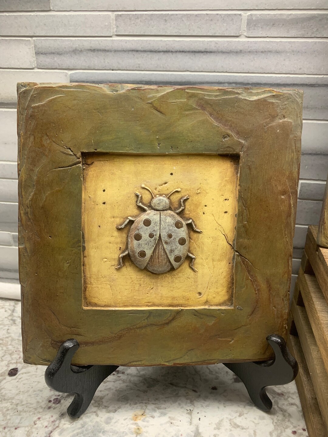 Set of Three Unique Insect Slate Plaques - Wall Decor by LG Sourcing - Etsy