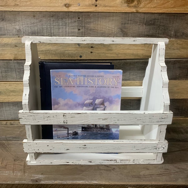 Rustic Magazine Rack - Etsy