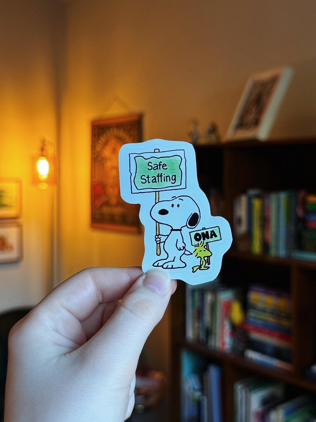 Snoopy on Strike - Oregon Nurses - Laptop & Water Bottle Sticker - Etsy