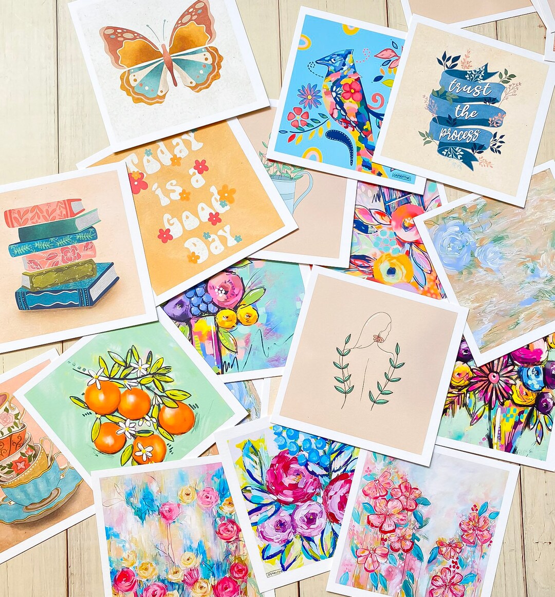 Cute 4x4 Mini Prints - 60+ Different Designs to Choose From- Art Prints ...