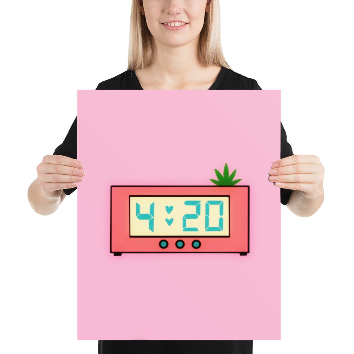 Cute 420 Clock Print Matte Art Prints Multiple Sizes - Etsy