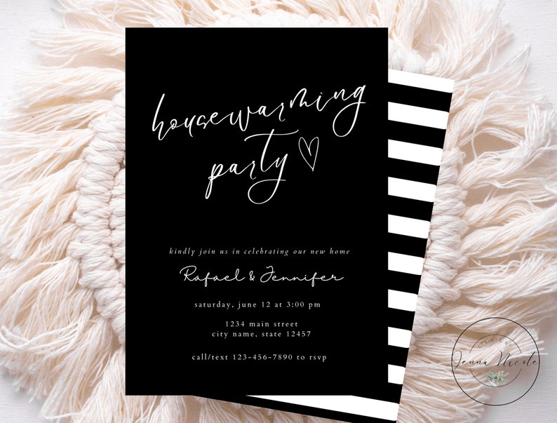 Housewarming Party Invitation, Editable Template, Housewarming Invite ...