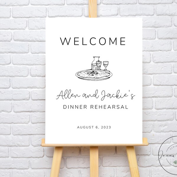 Printable Rehearsal Dinner Poster - Etsy