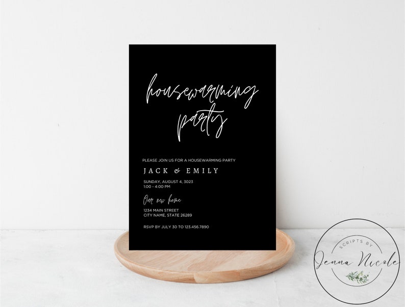 Housewarming Party Invitation, Editable Template, Housewarming Invite ...