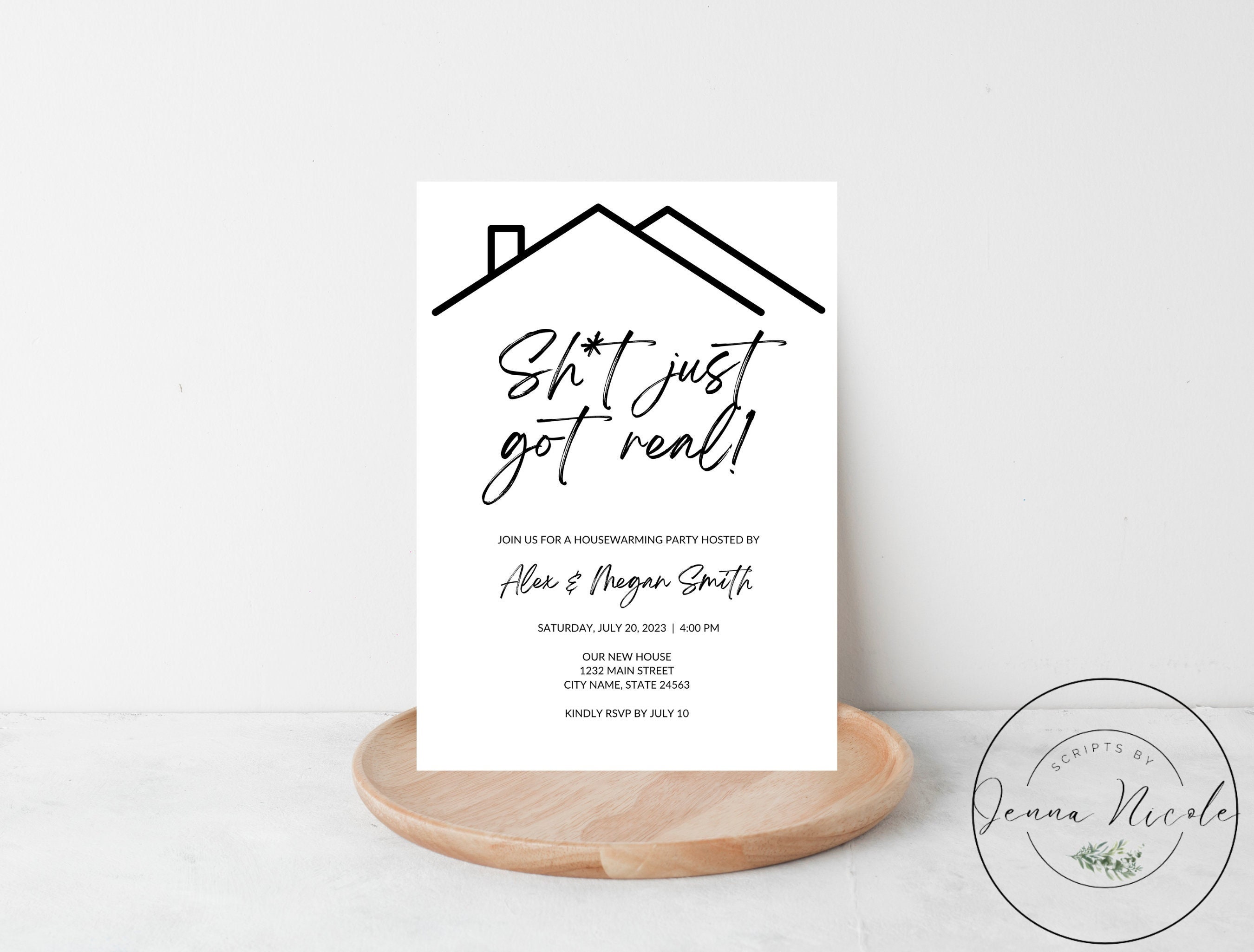 Funny House Warming Party Invitation Wording