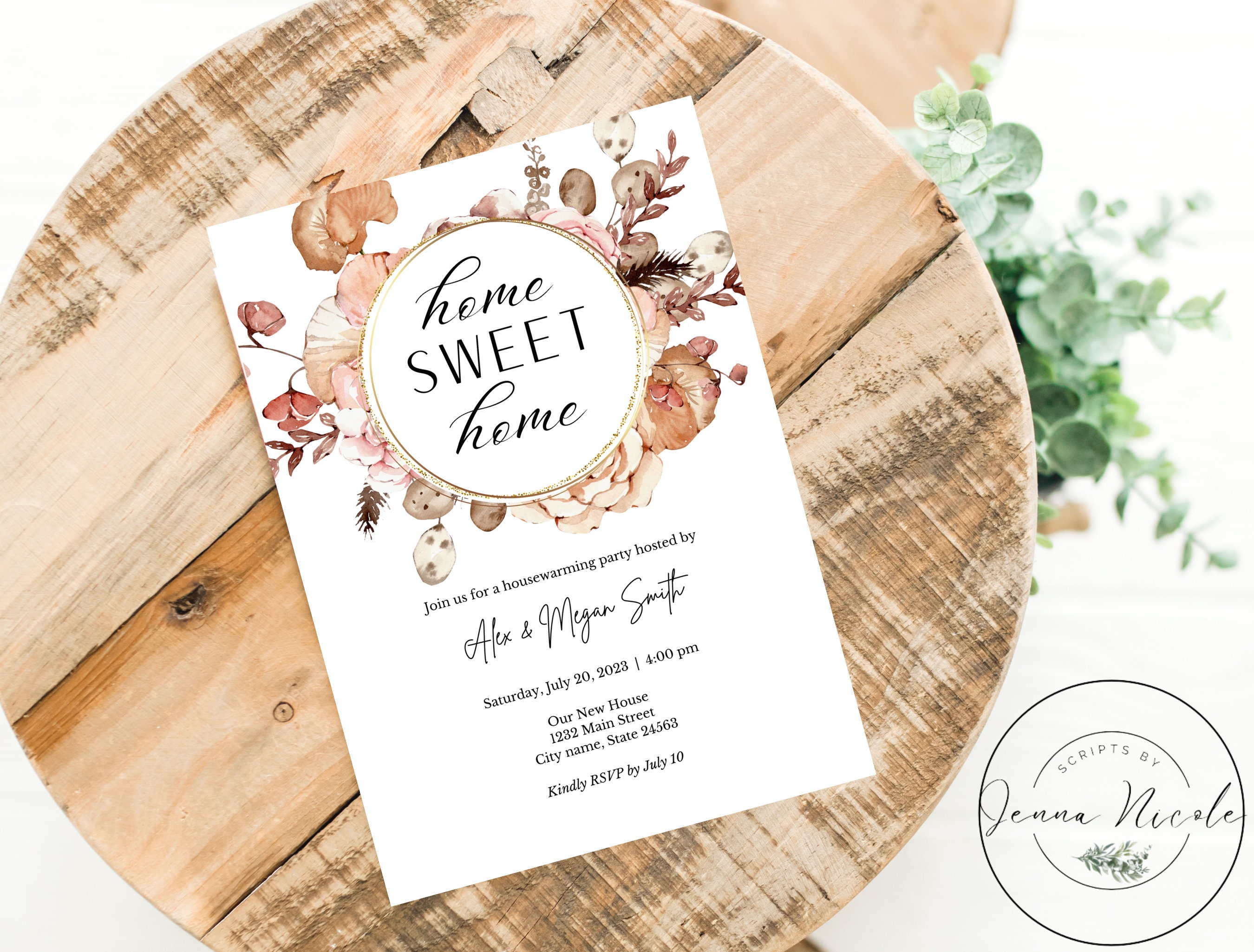 Housewarming Party Invitation, Editable Template, Housewarming Invite ...