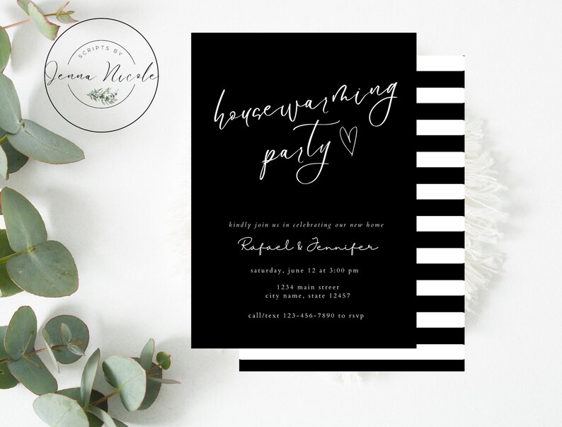 Housewarming Party Invitation, Editable Template, Housewarming Invite ...