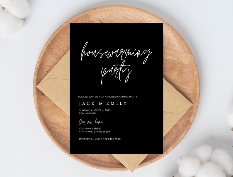 Editable Housewarming Party Invitation Template (DIY Instant Download ...