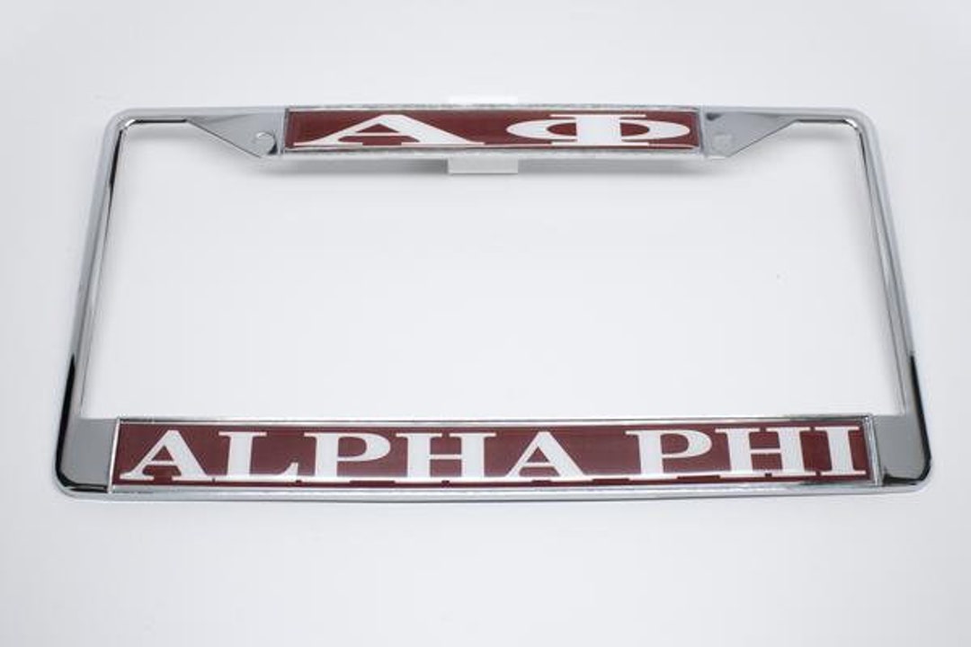 Alpha Phi License Plate - Etsy