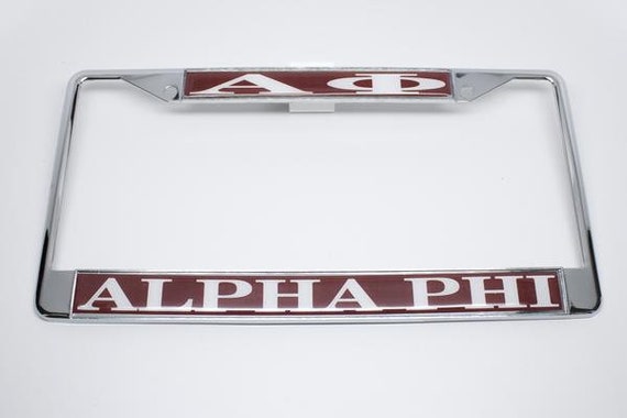 Alpha Phi License Plate | Etsy