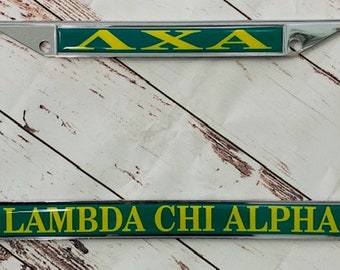 Lambda Chi Alpha Lettered Lines License Cover - Etsy