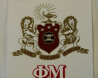 Phi Mu Watercolor Floral 5 X 5 Sticker - Etsy